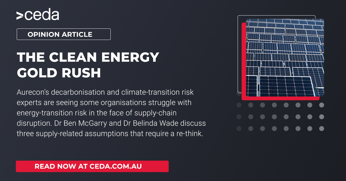 CEDA - The clean energy gold rush