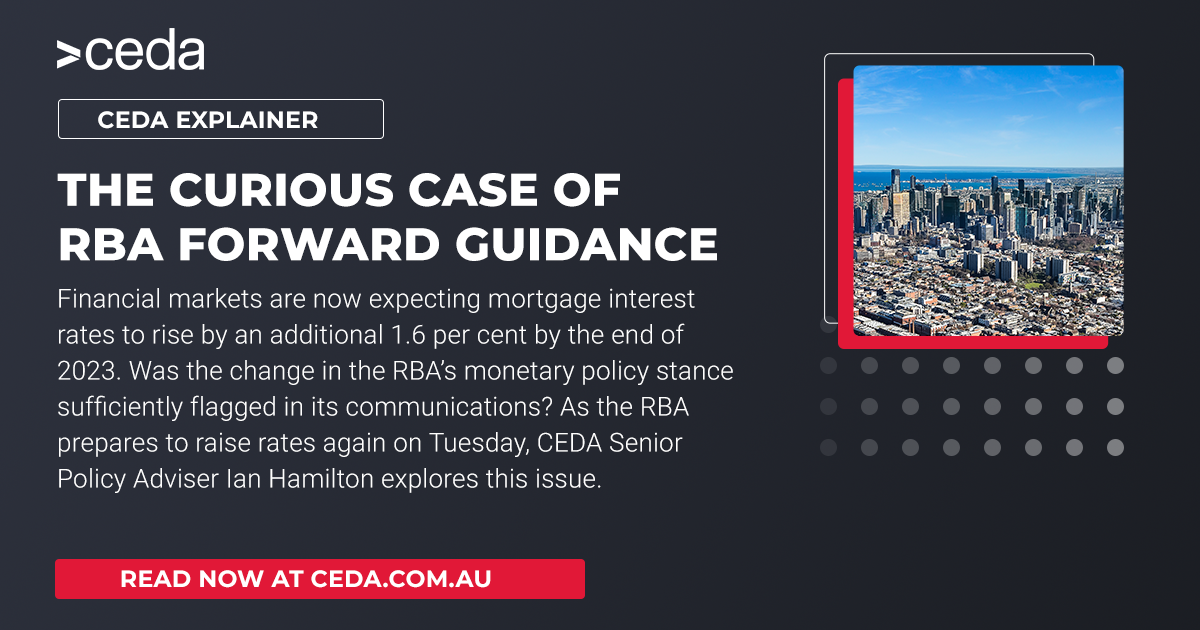 CEDA - The curious case of RBA forward guidance